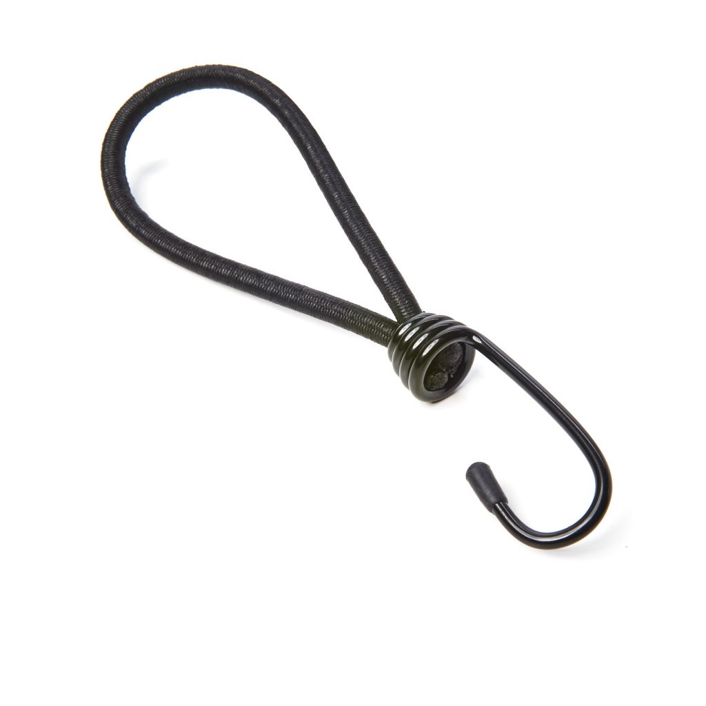 Hook Ties - Elasticated Loops - Metal Plastic Coated Hooks for Tie Downs