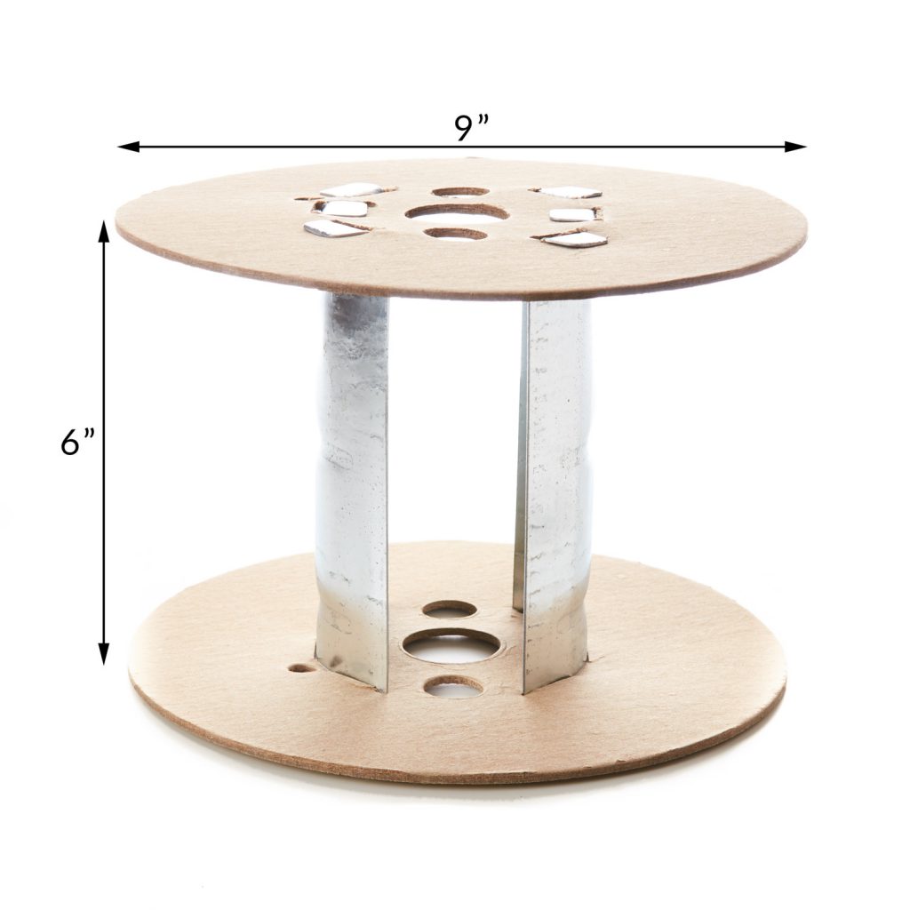 6 Inch Metal Insert with 9 Inch Flange Spool Reel Roll - Textile ...