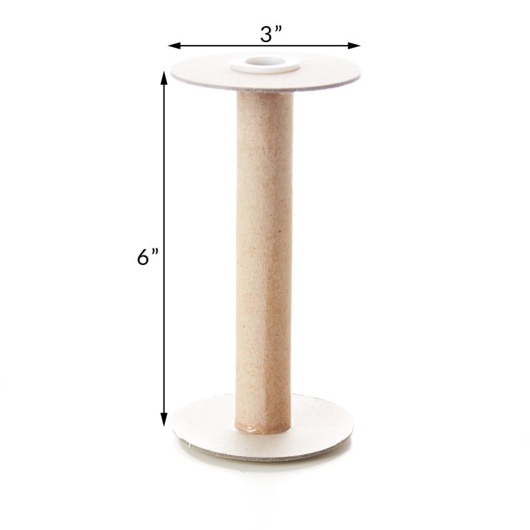 6 Inch Tube with 3 Inch Flange Spool Reel Roll - Textile Enterprises