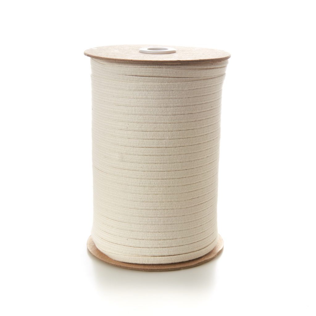 Flat Elastic Cotton - Corded Elastic 3mm 4mm 6mm 8mm 10mm 12mm