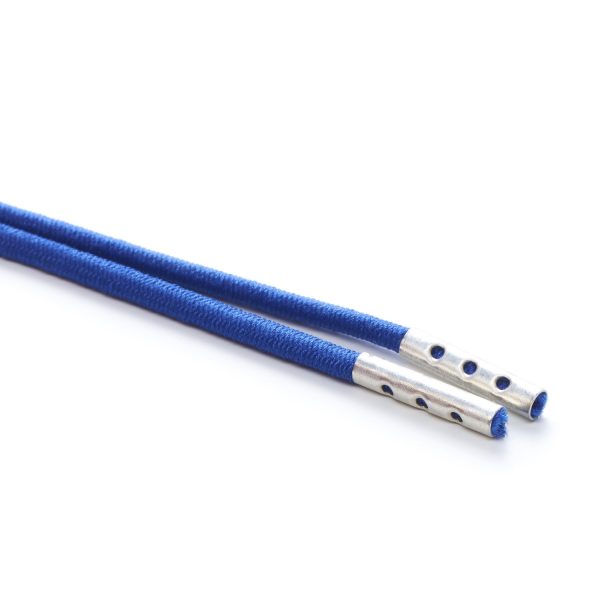 Round Elastic Shoe Laces - Elasticated Cord Shoelaces - Metal Tip Ends