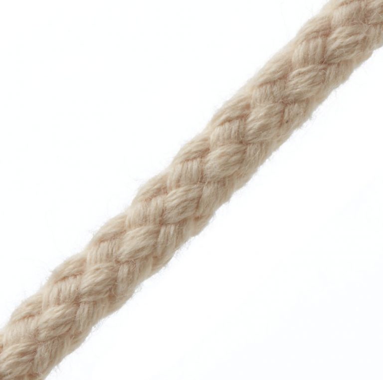 Round Rigid Braided Cotton Cords | British Made Cotton Cord